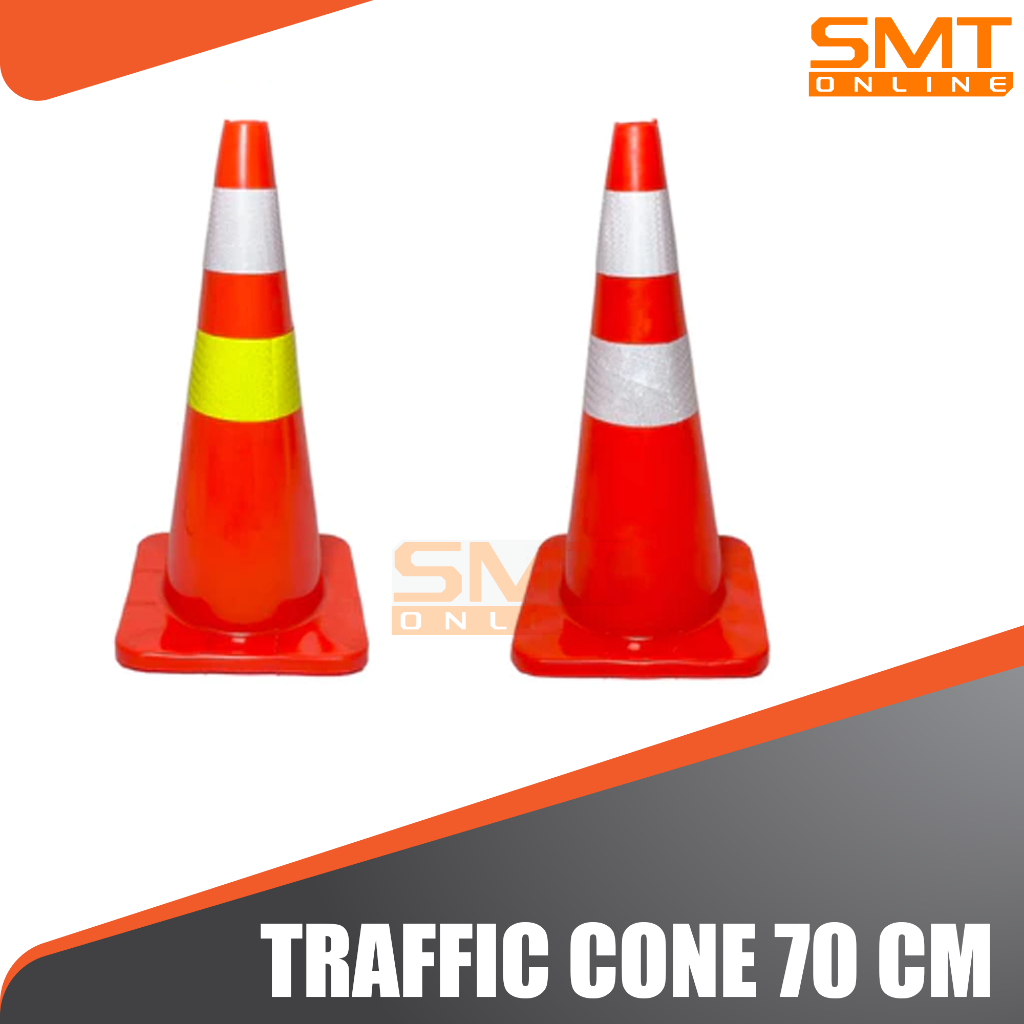 Jual Safety Traffic Cone 70CM PVC Plastic / Kerucut Lalu Lintas Plastik | Shopee Indonesia