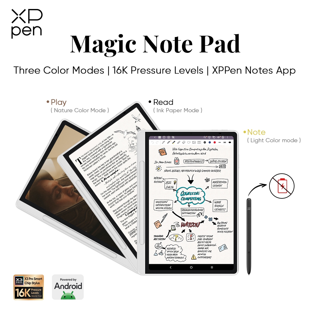 Jual XPPen Magic Note Pad 11inch World-first 3-in-1 Color Note Pad E ...
