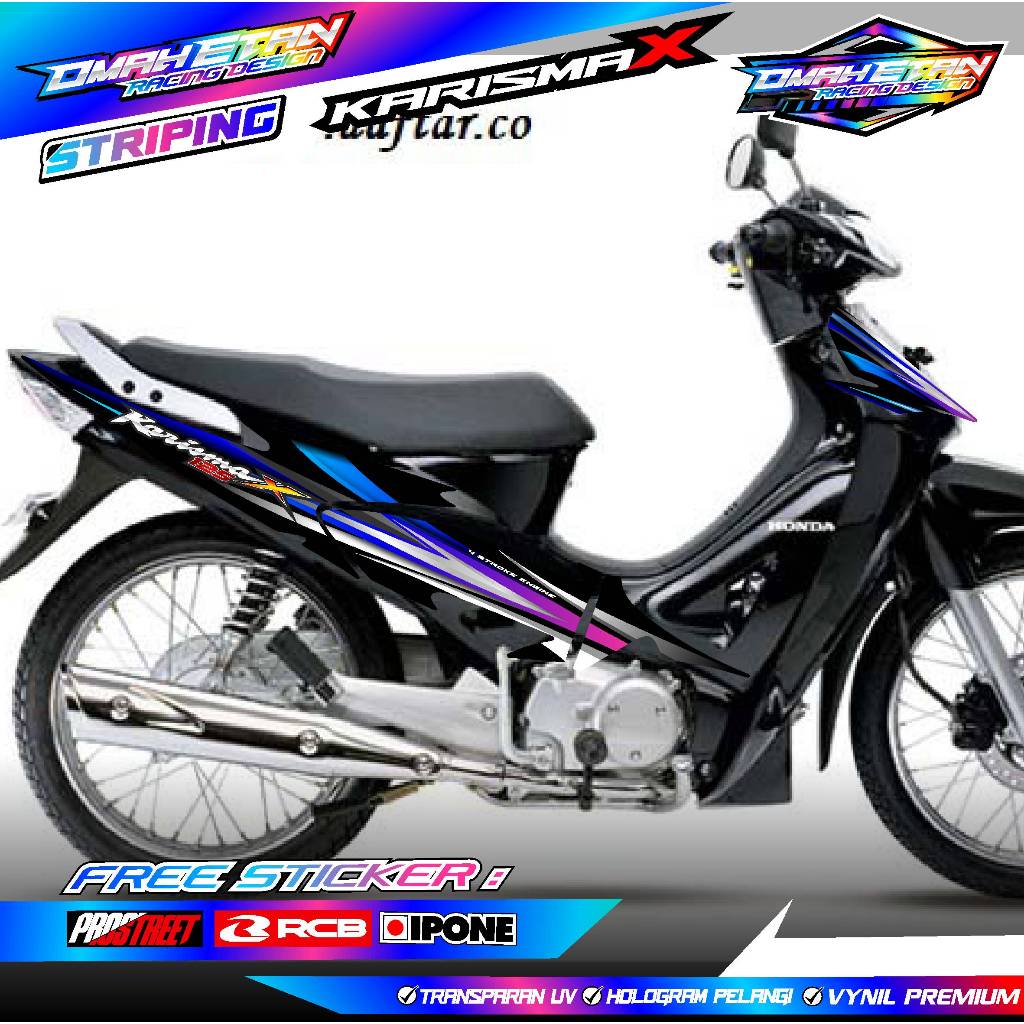 Jual STRIPING VARIASI HONDA KARISMA X / STICKER LIST VARIASI MOTOR ...