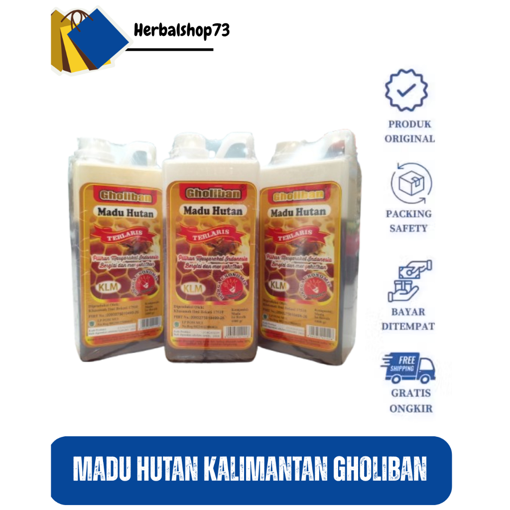 Jual Madu Hutan Asli Tanpa Campuran | Madu Gholiban Kalimantan 1kg ...