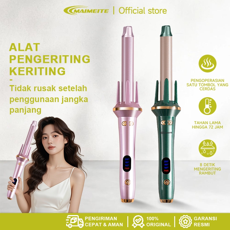Jual MAIMEITE Catokan Curly Otomatis 25mm Catokan Keriting Rambut Otomatis Ceramics Curly ...