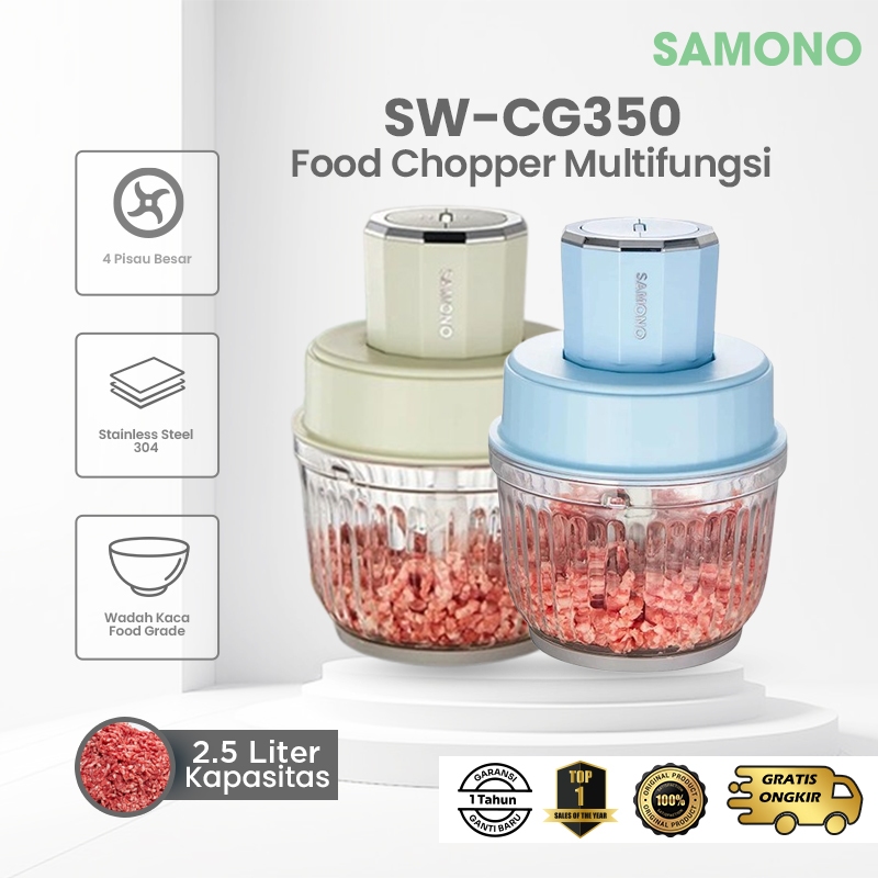 Jual SAMONO Food Chopper Multifungsi Food Processor 2.5 Liter Daya Kuat ...