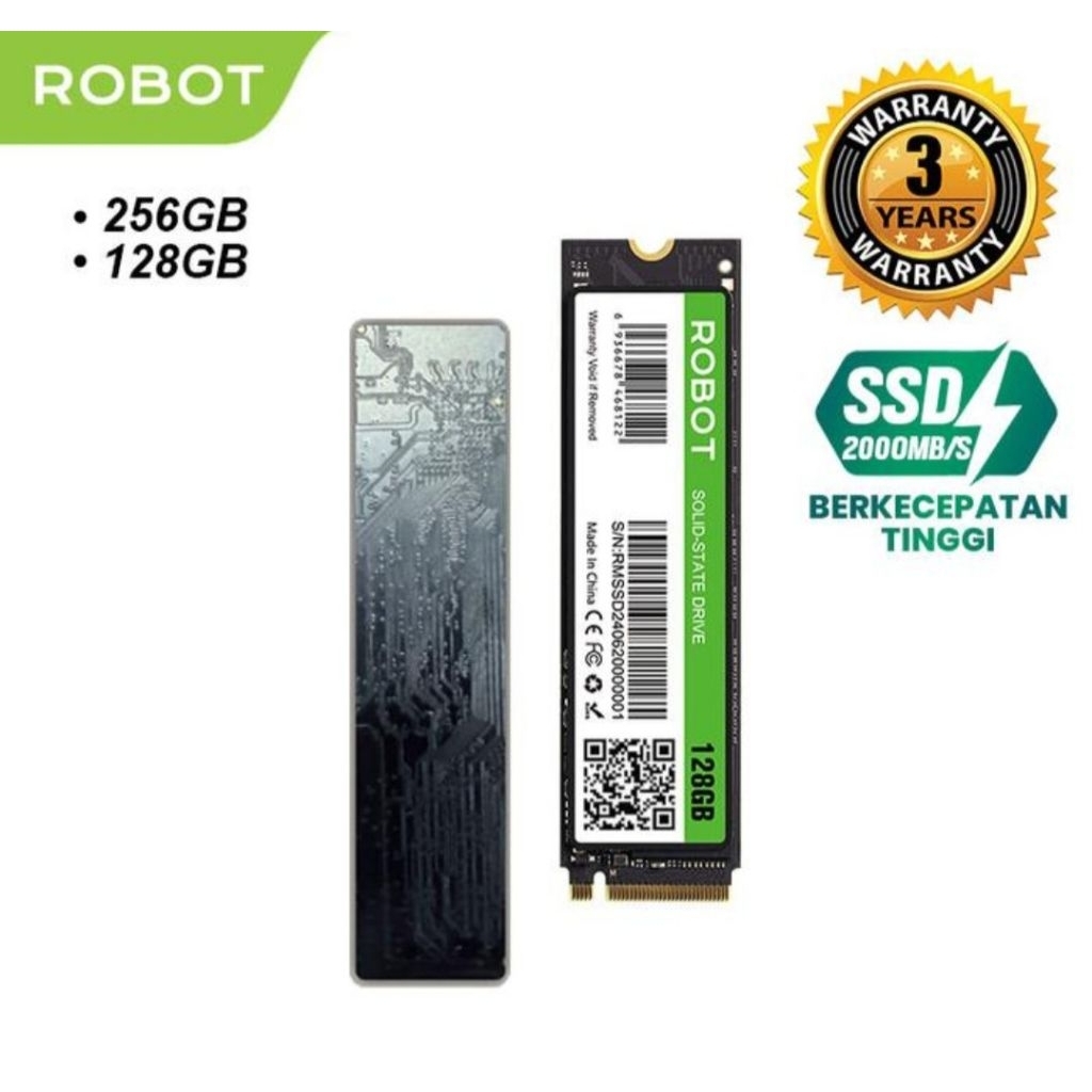 Jual SSD External ROBOT RMSSD Kapasitas 128GB / 256GB Super Fast ...