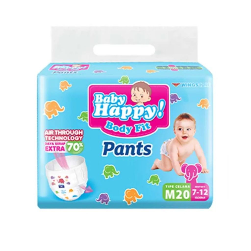 Jual Pampers baby happy ukuran M .XL isi 20pcs | Shopee Indonesia
