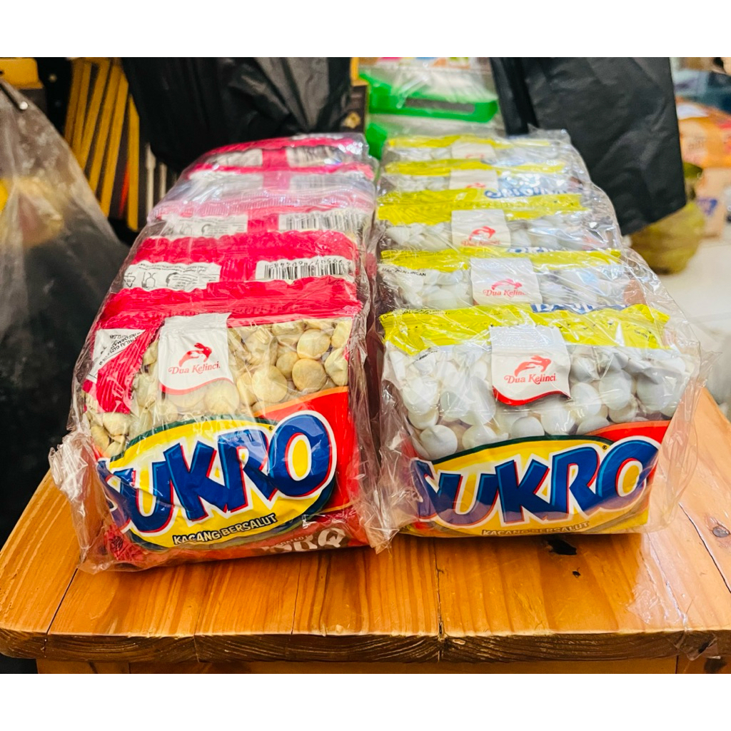 Jual KACANG SUKRO BBQ & ORIGINAL 1PACK (ISI 10PCS) | Shopee Indonesia