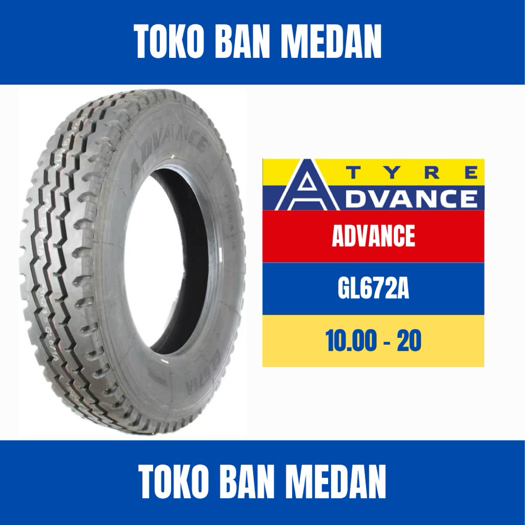 Jual BAN TRUK ADVANCE 1000 R20 20 GL672A KAWAT ( KOMPLIT BAN DALAM DAN ...