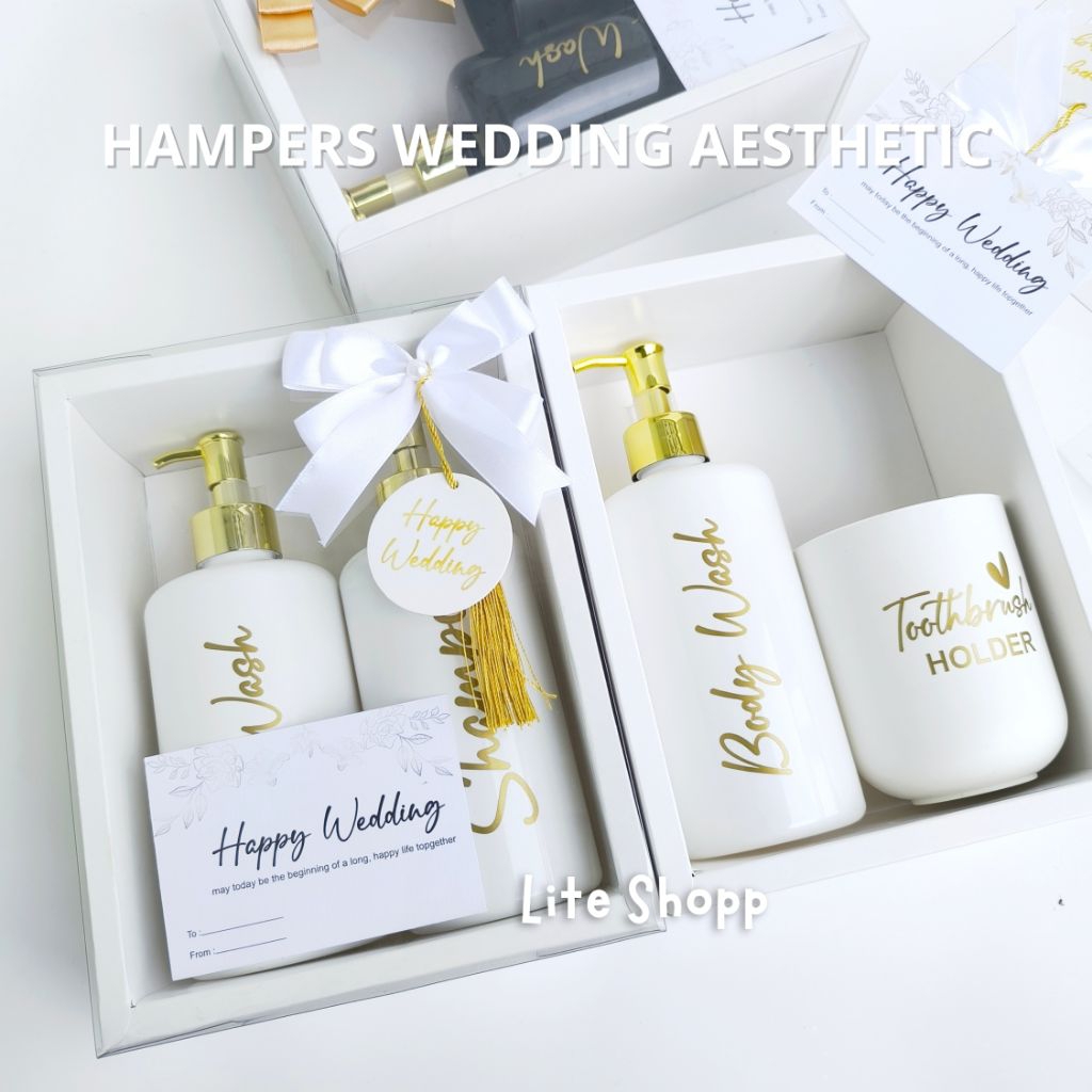 Jual Hampers Wedding BOX ISI 2 Botol Sabun Cair 500ml | Shopee Indonesia
