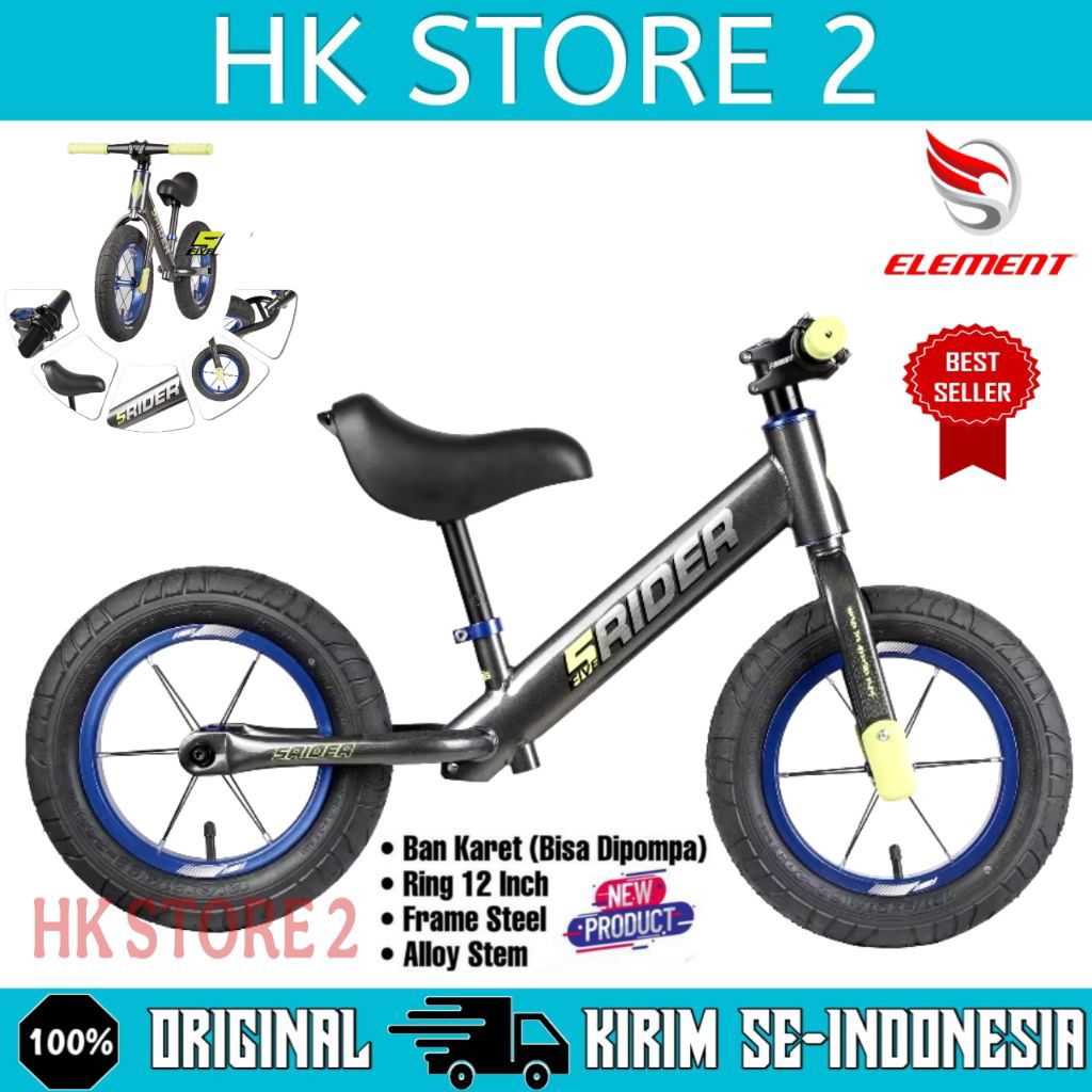 Jual Push Bike / Balance Bike ELEMENT RMB 5 RIDER RFR Ban Karet ...