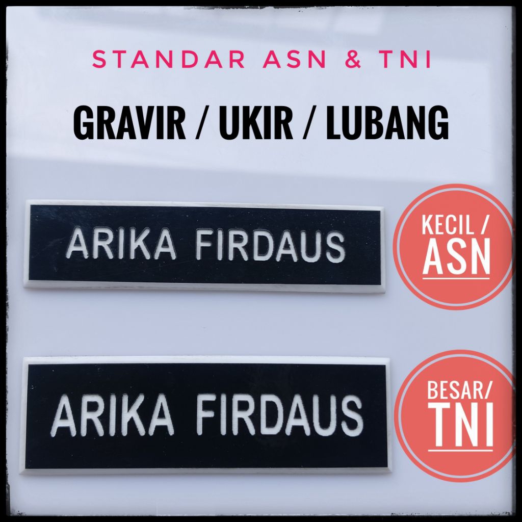 Jual PILIHAN PALING LENGKAP NAME TAG - ASN - PNS - TNI - POLISI ...