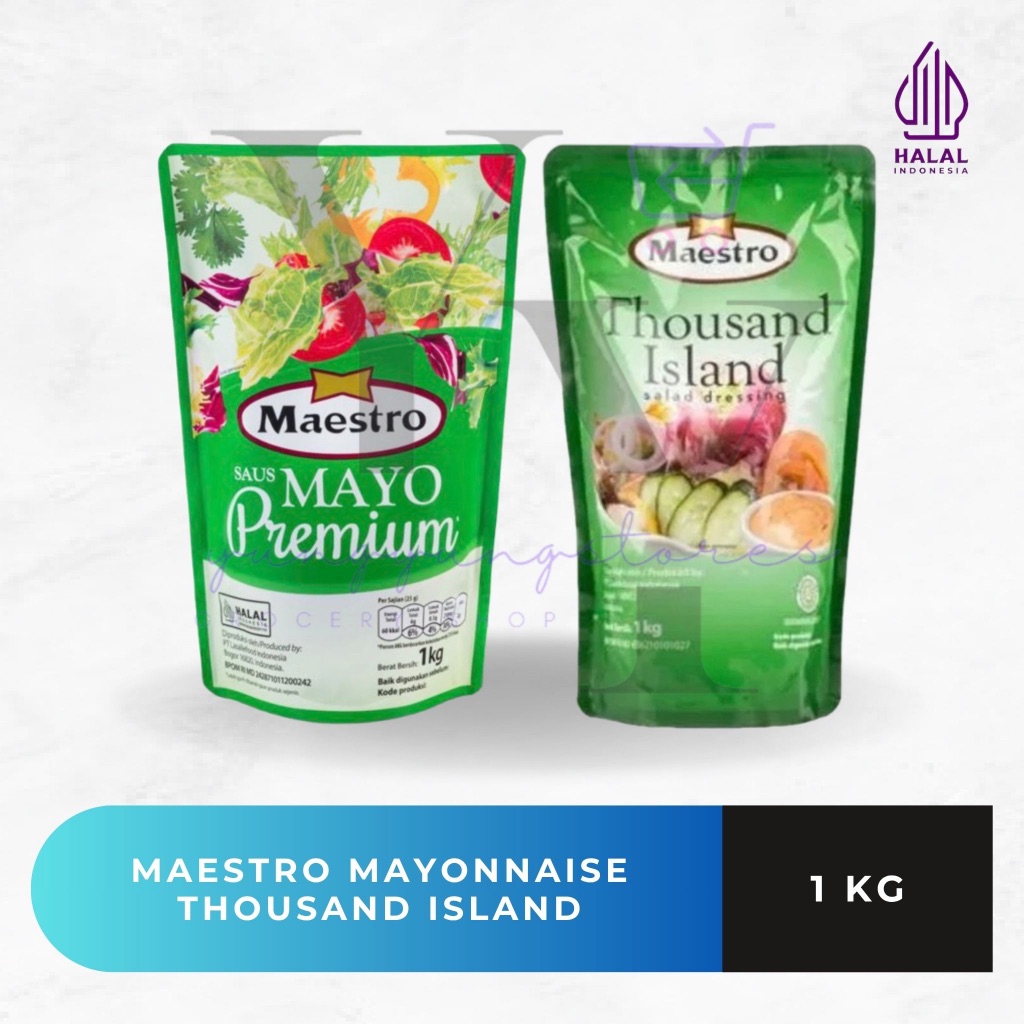 Jual Maestro Mayonnaise Saus Mayo Premium / Thousand Island 1 Kg | Shopee Indonesia
