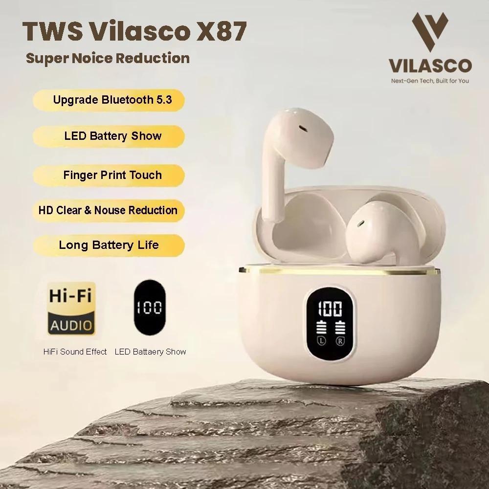 Jual New TWS X87 Earbuds Wireless Bluetooth Earphones HiFi Sound With Mic Bass Headset Gaming ...
