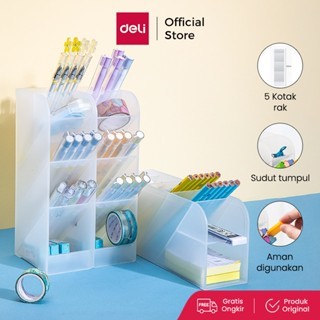 Jual Deli Pen Holder / Rak Tempat Pensil Dengan 5 kotak 8933 | Shopee ...