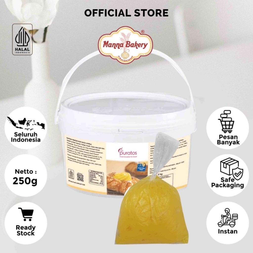 Jual Puratos Cream filling kemasan repack 250 Gr / Kemasan ecer cream ...