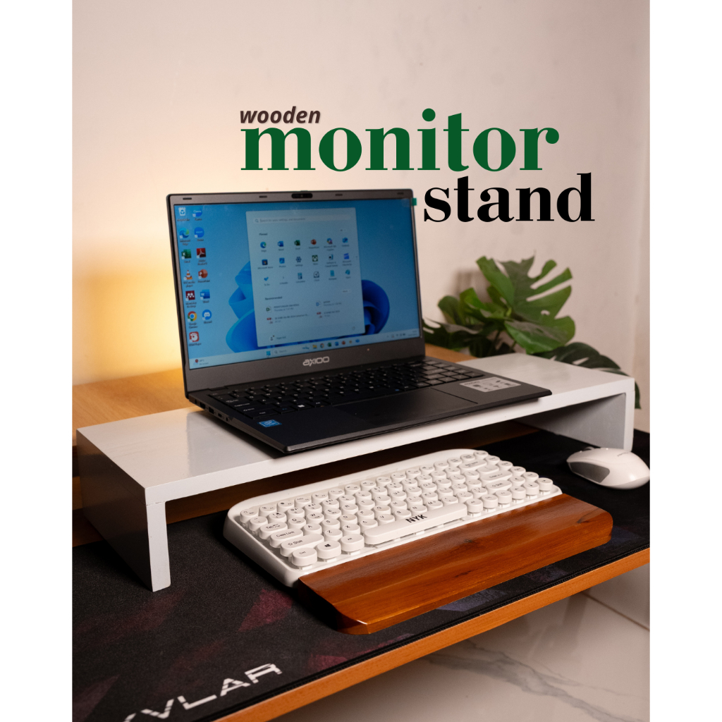 Jual [Full Kayu] Rak Stand Monitor Meja Komputer 60 cm Minimalis ...