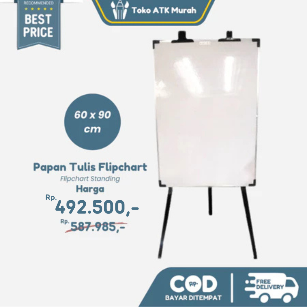 Jual Papan tulis Jepit 60 x 90 ATK88 Clip Chart Stand - Flipchart ...