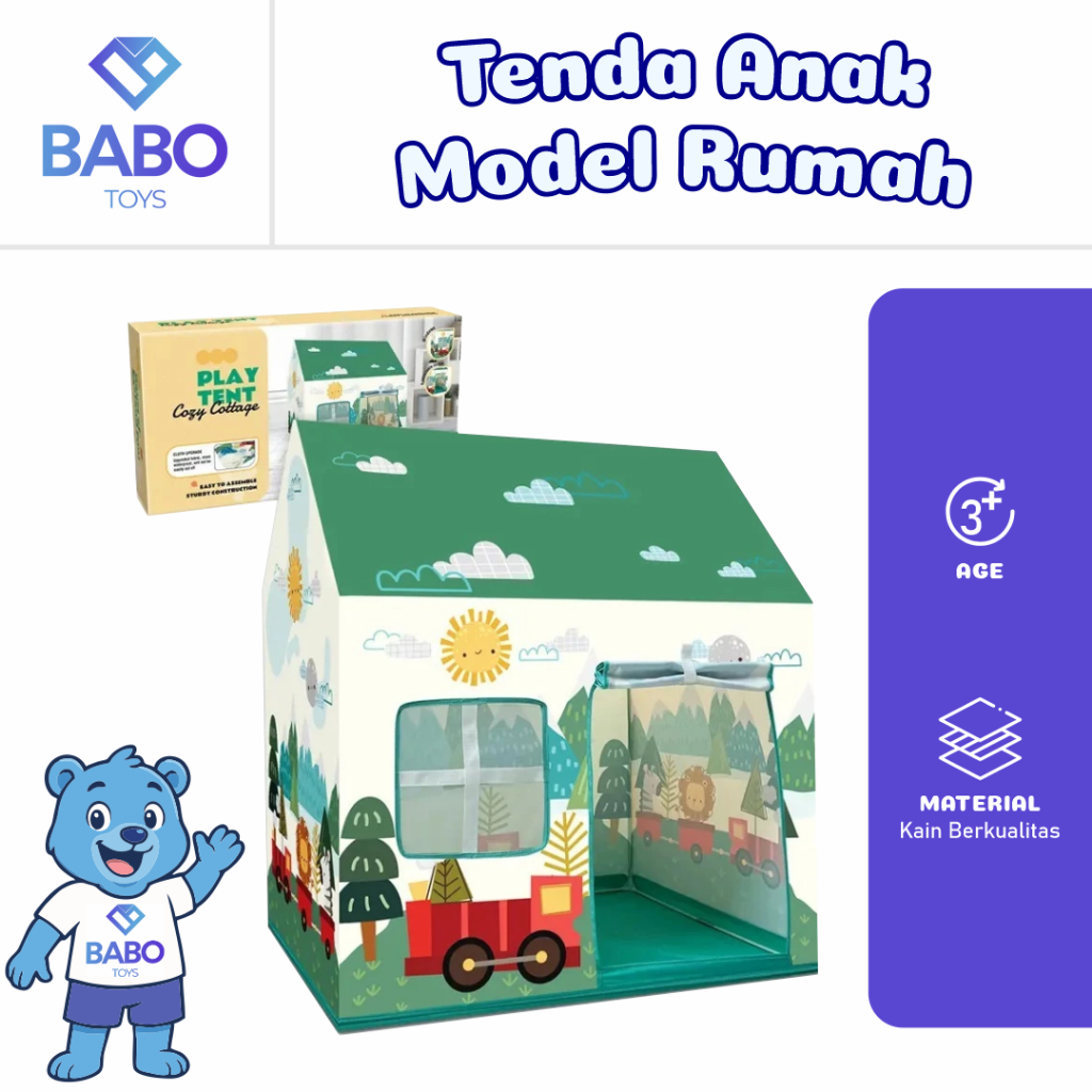 Jual Mainan Tenda Anak Model Rumah / Model Segitiga / Tenda Castle ...