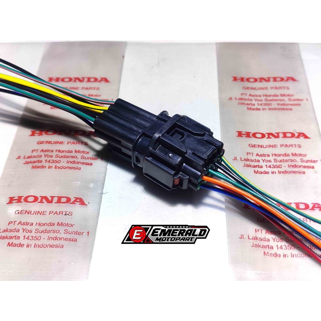 Jual kabel soket socket stoplamp lampu belakang pin 8 honda pcx 150 160 ...