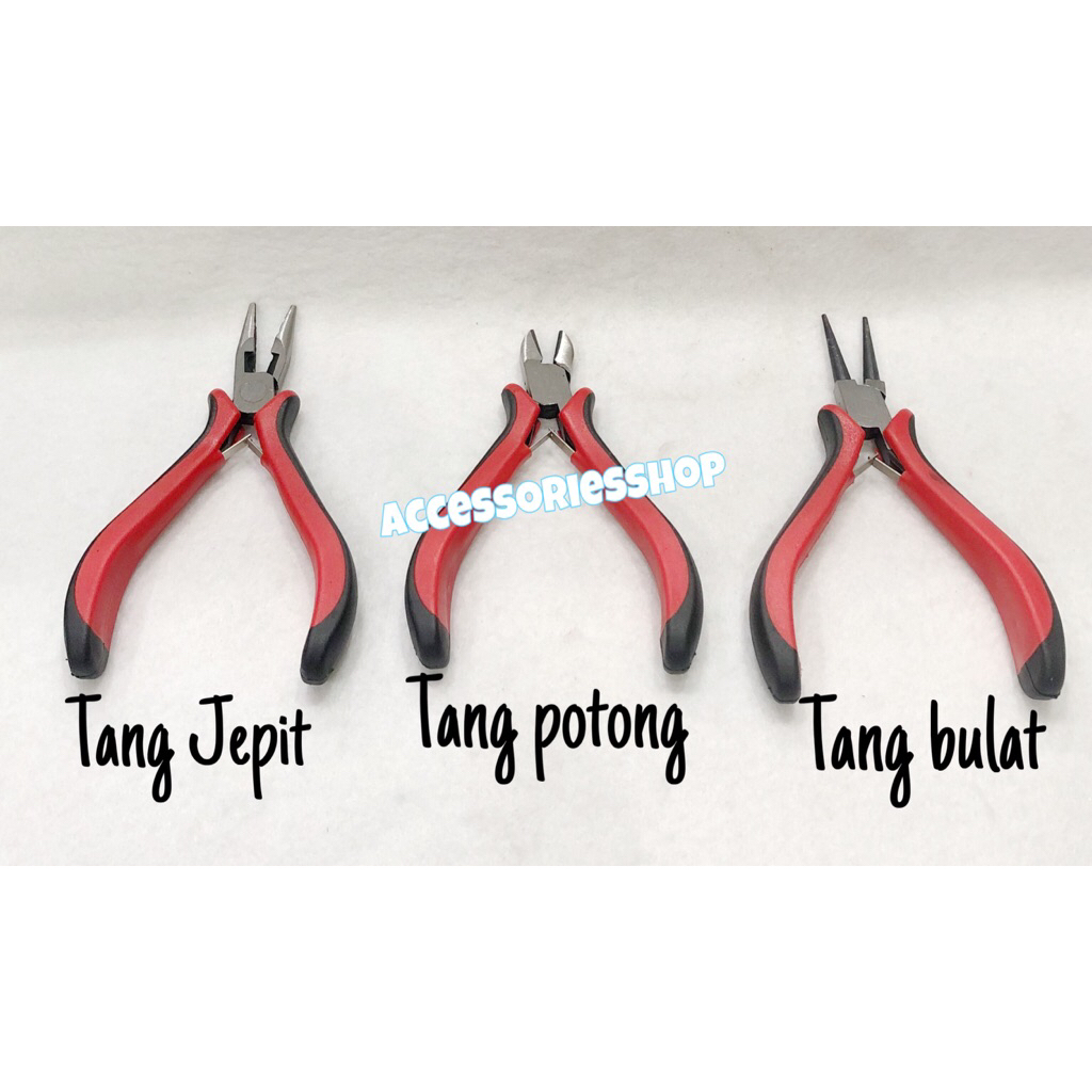 Jual Tang Merah hitam Craft Acc DIY Bahan Kerajinan Tangan tang jepit ...