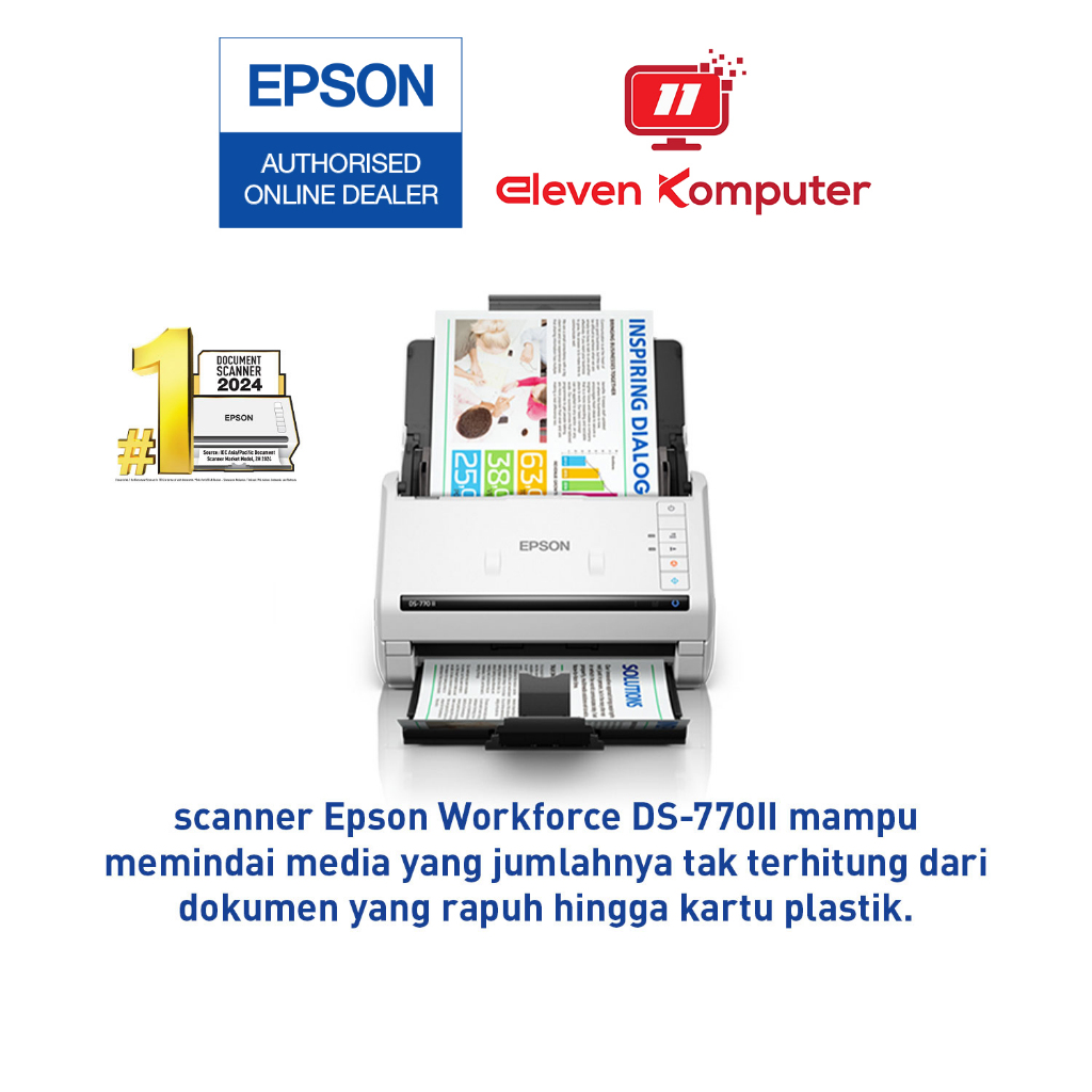 Jual Epson WorkForce DS-770II A4 Duplex Sheet-fed Document Scanner ...