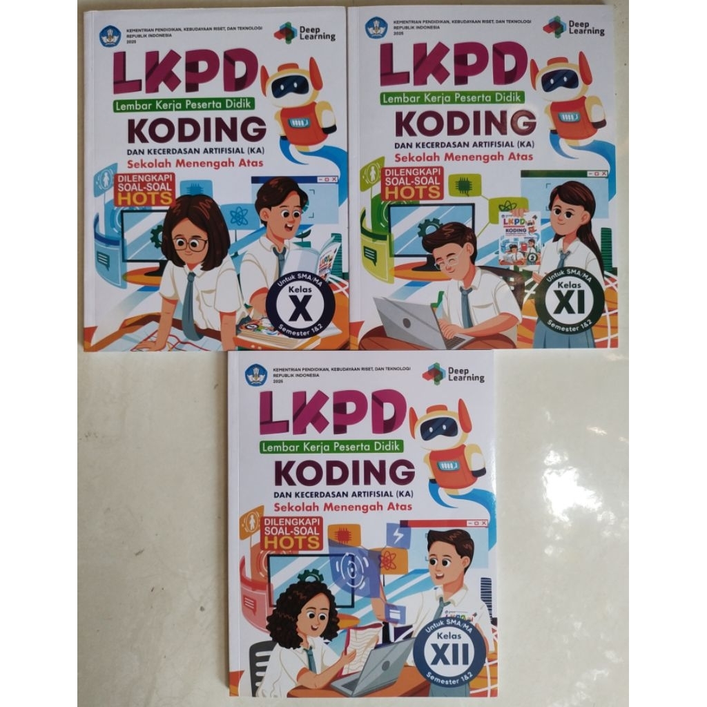 Jual LKPD KODING dan Kecerdasan Artifisial (KA) SMA/MA kls 10, 11, 12 semester 1&2| KurMer plus ...
