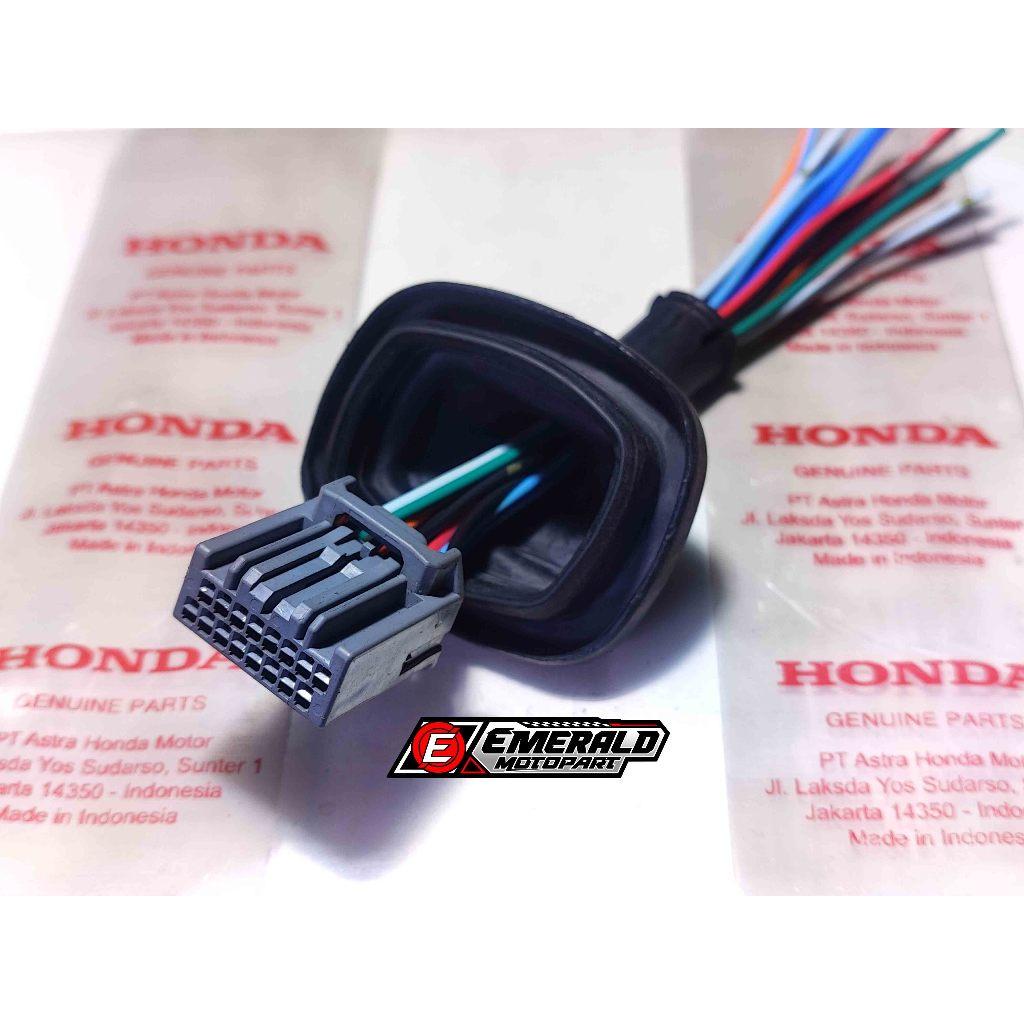 Jual Kabel soket speedometer soket spedo pin 16 honda vario 125 150 LED ...