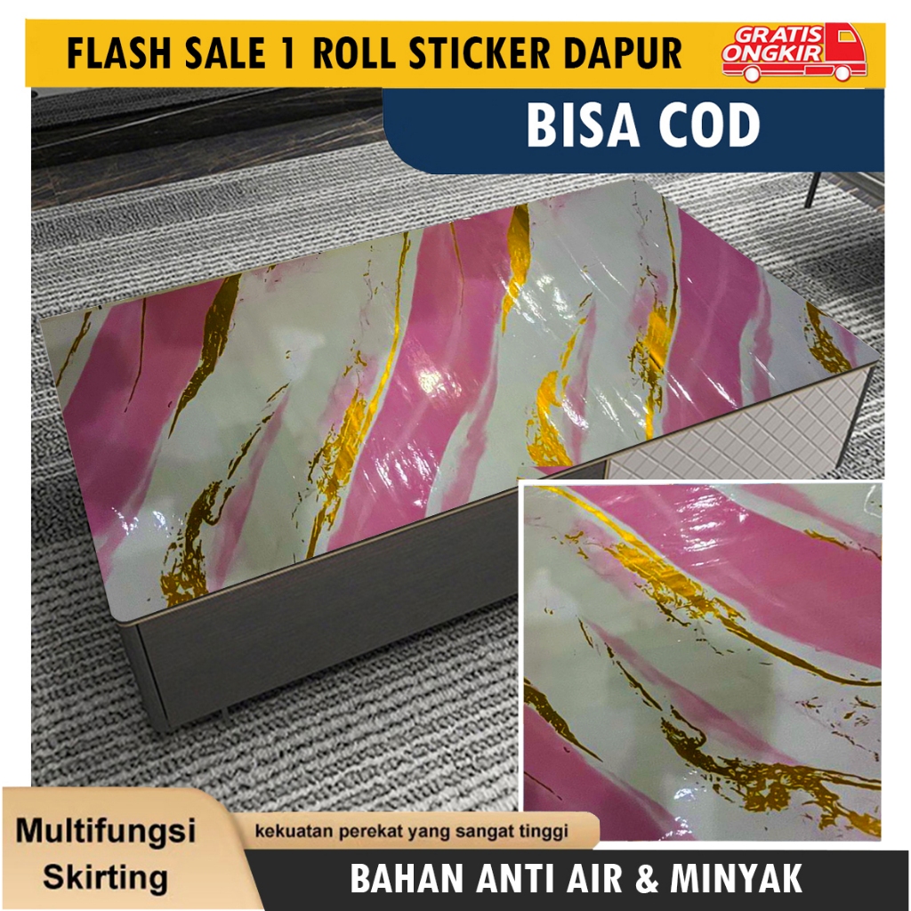 Jual Wallpaper Dapur Anti Minyak Anti Air Anti Panas Ukuran 60CM*3M ...