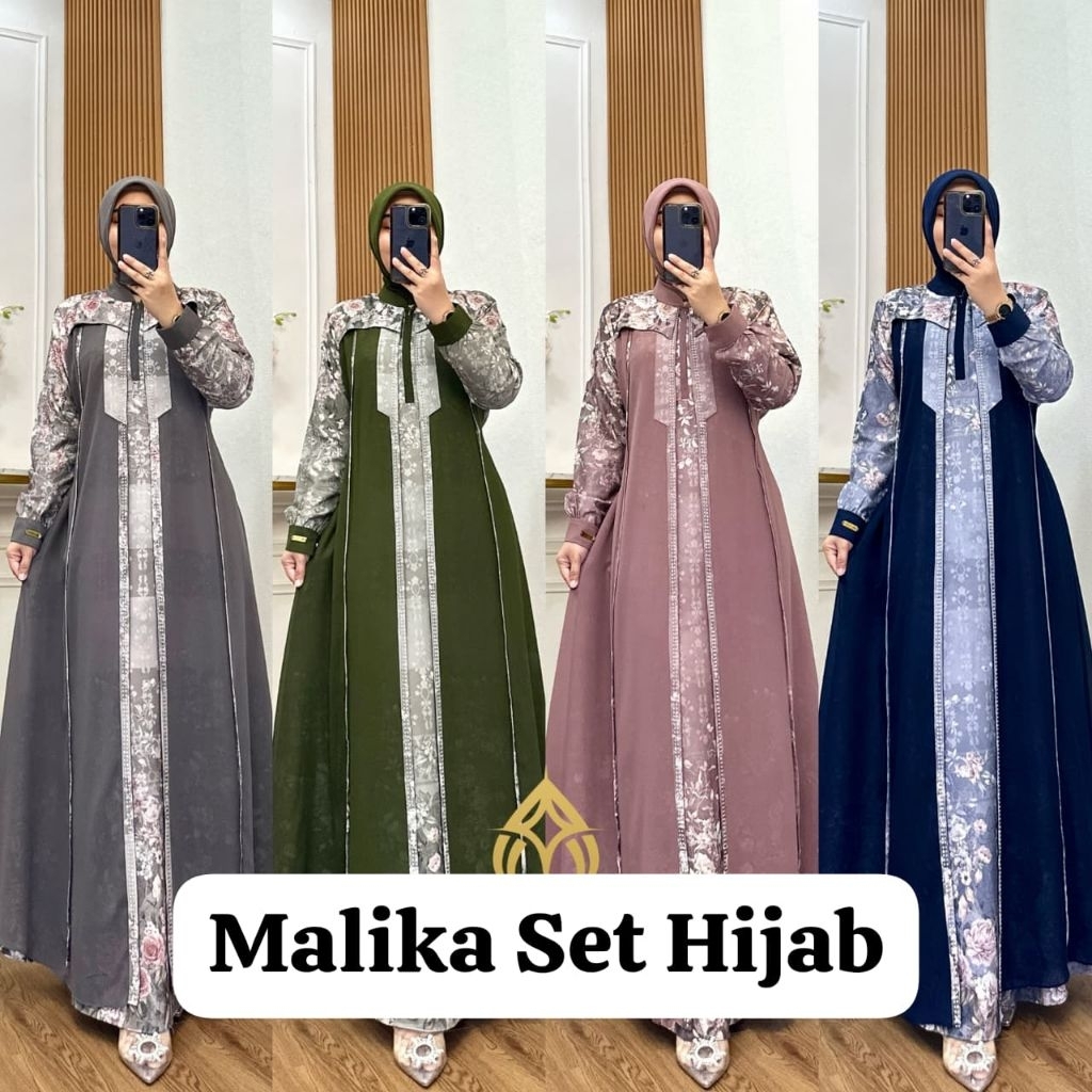 Jual Set Hijab Malika | Shopee Indonesia