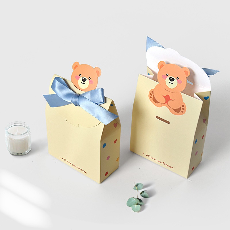 Jual Box flip model beruang 3D/ Box karton flip lipat packaging gift ...