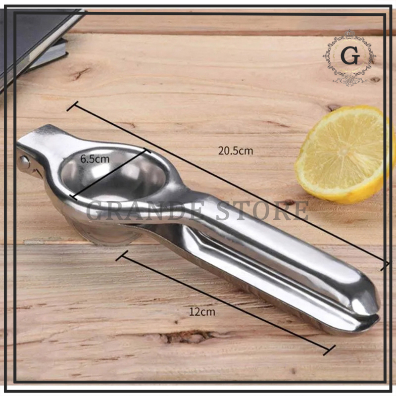Jual PERASAN LEMON ALAT PEMERAS TANGAN JERUK LEMON STAINLESS SQUEEZER ...