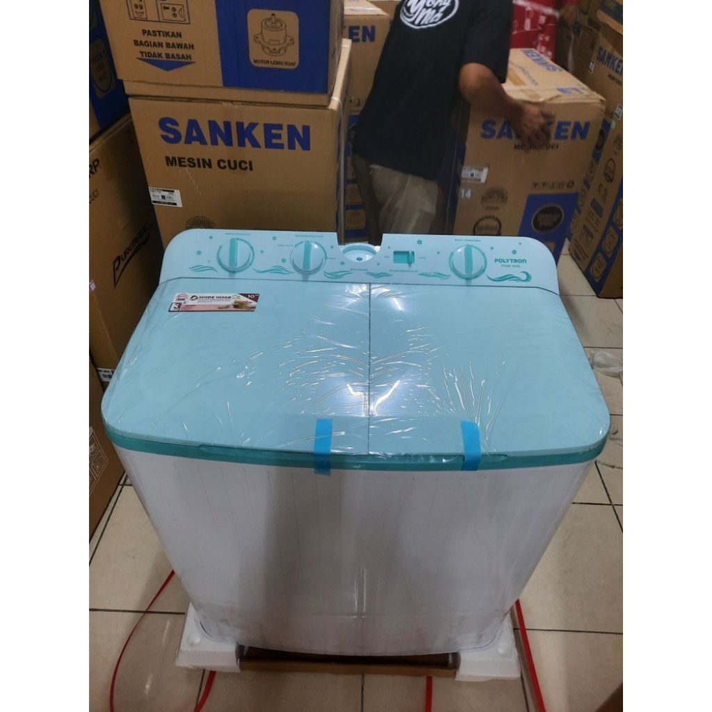Jual MESIN CUCI POLYTRON PWM 1076 10KG 2TABUNG | Shopee Indonesia