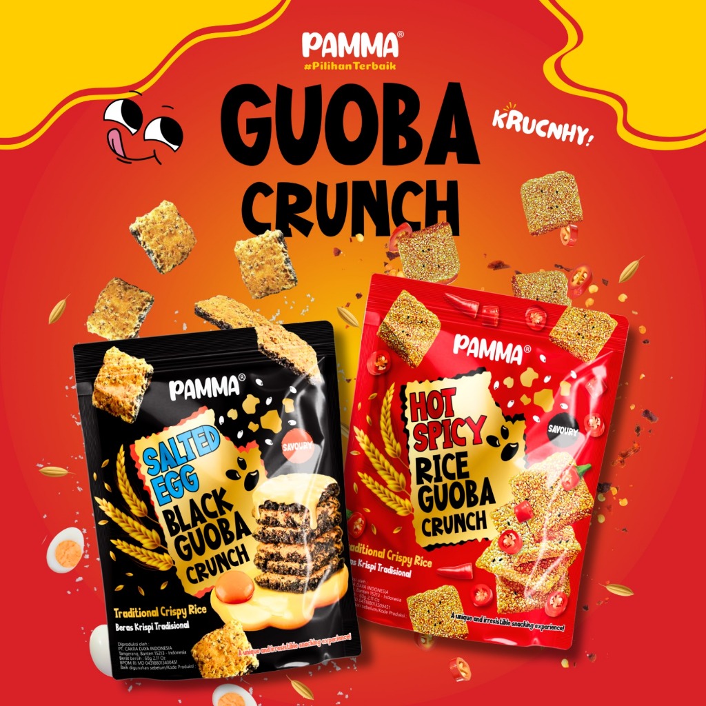 Jual PAMMA Rice Guoba Crunch - Keripik Nasi Renyah Crunchy 60g | Shopee ...
