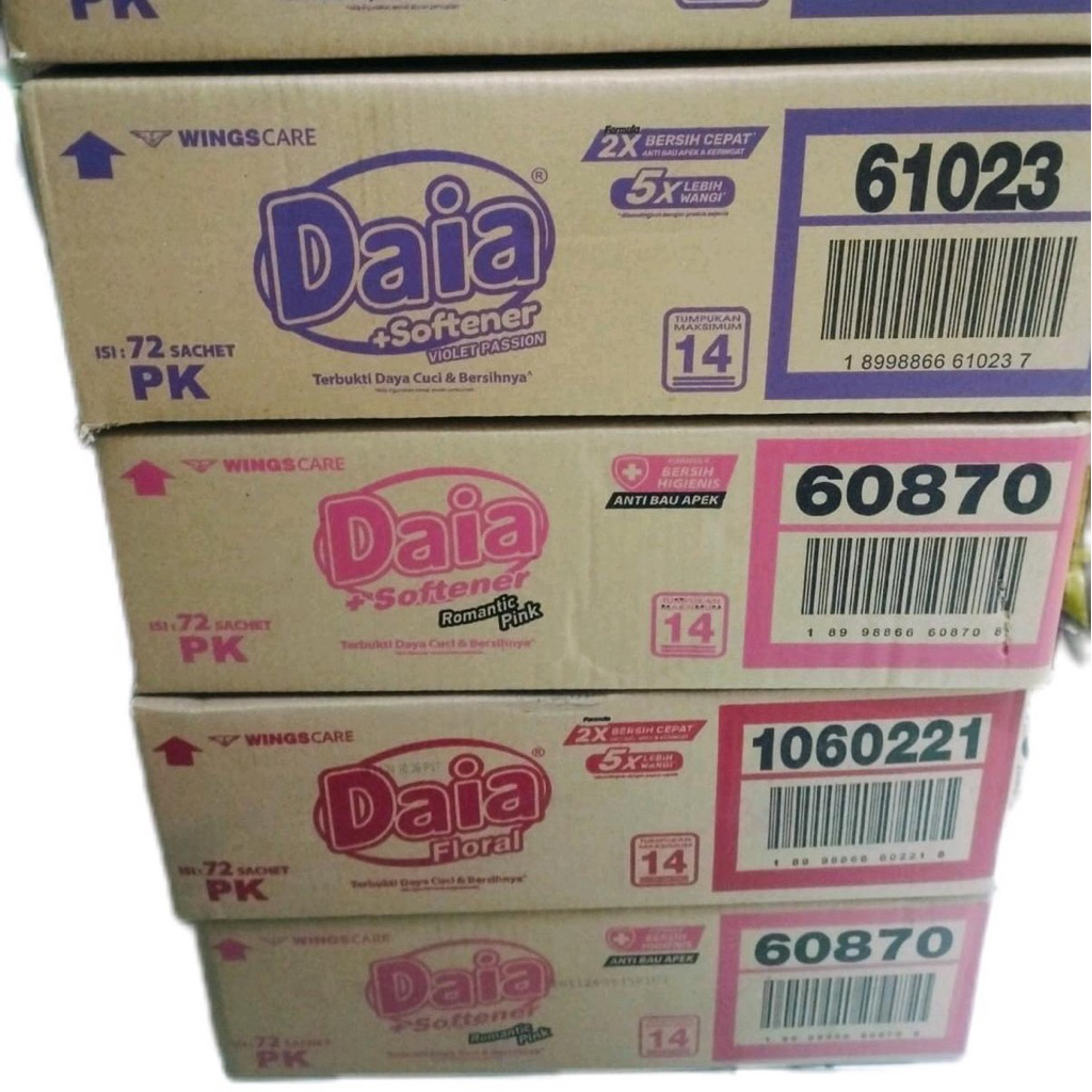 Jual daia detergen renceng 1000 1 dus 72 sachet | Shopee Indonesia