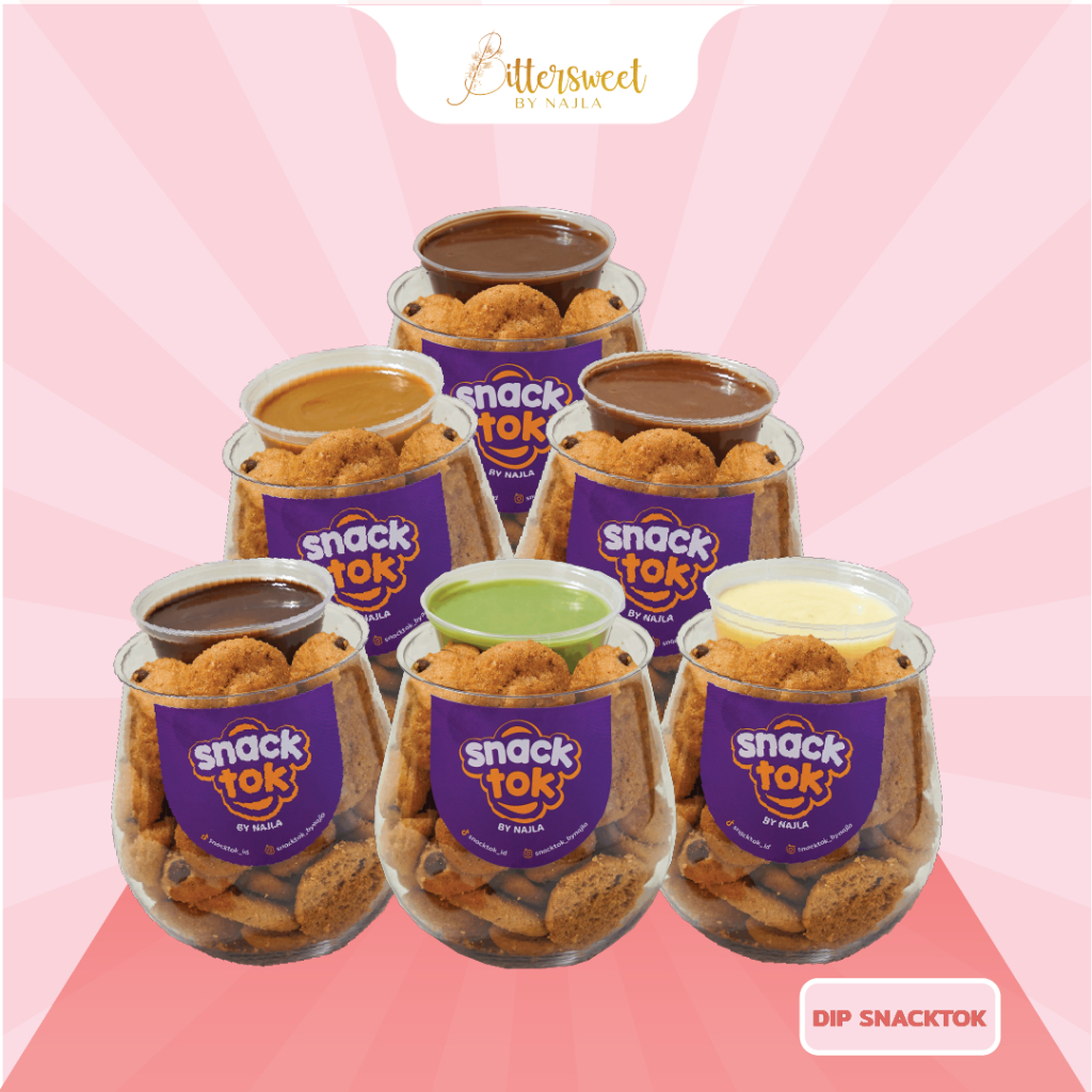 Jual [ Exclusive ] DIP SNACKTOK Bittersweet by Najla ( SATUAN ...