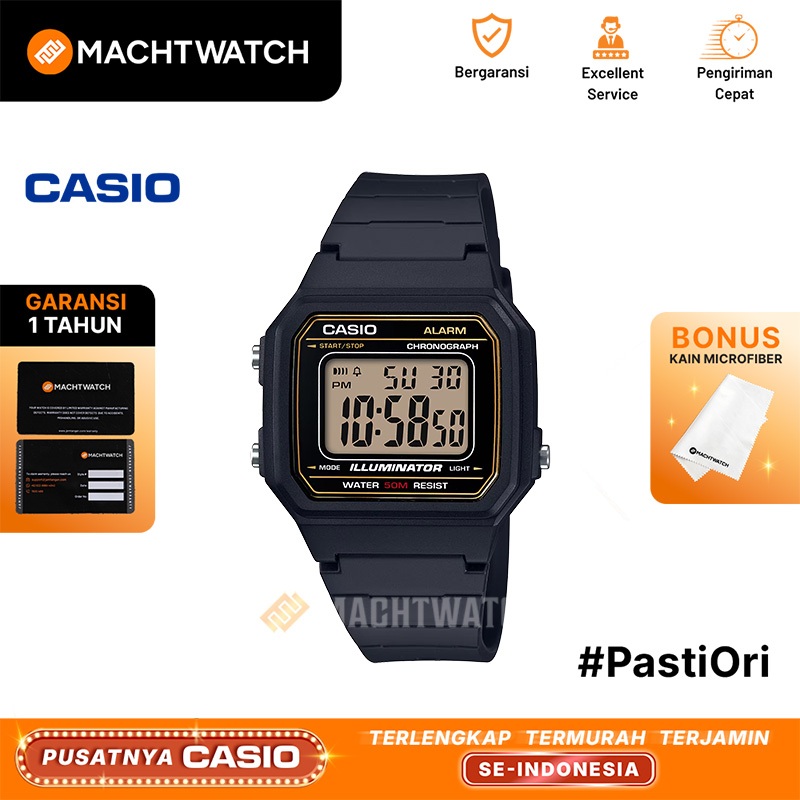 Jual Jam Tangan Pria Digital Casio Standard W-217H-9AVDF W217 W-217H ...