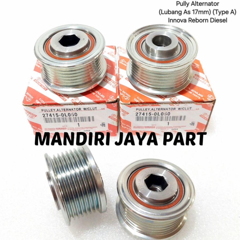 Jual PULLEY ALTERNATOR - PULLY DINAMO TOYOTA INNOVA REBORN DIESEL HILUX ...