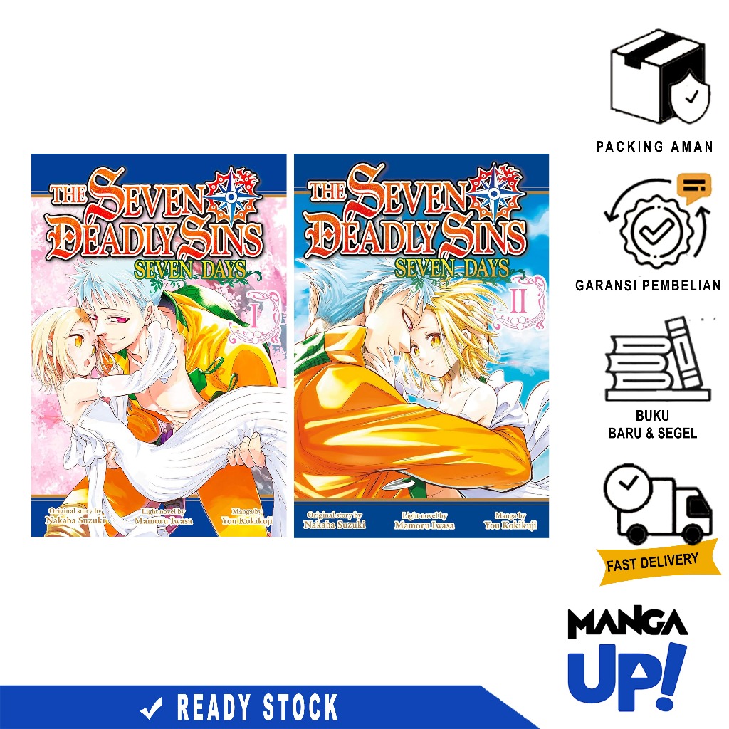 Jual Bundle 2 book - The Seven Deadly Sins: Seven Days 1 & 2 (Seven ...