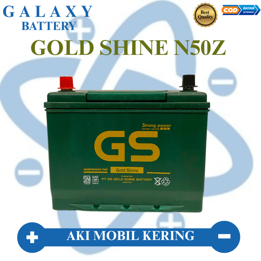 Jual Aki Mobil Gold Shine MF N50Z / 55D26R Aki Kering 12 Volt – 60 Ampere | Shopee Indonesia