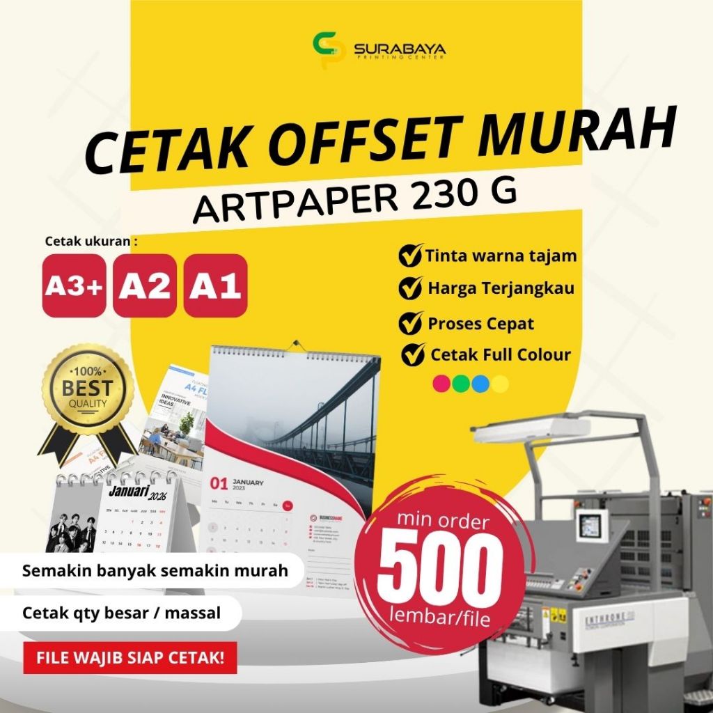 Jual CETAK OFFSET - ARTPAPER 230G - CETAK BROSUR CETAK MAJALAH CETAK ...