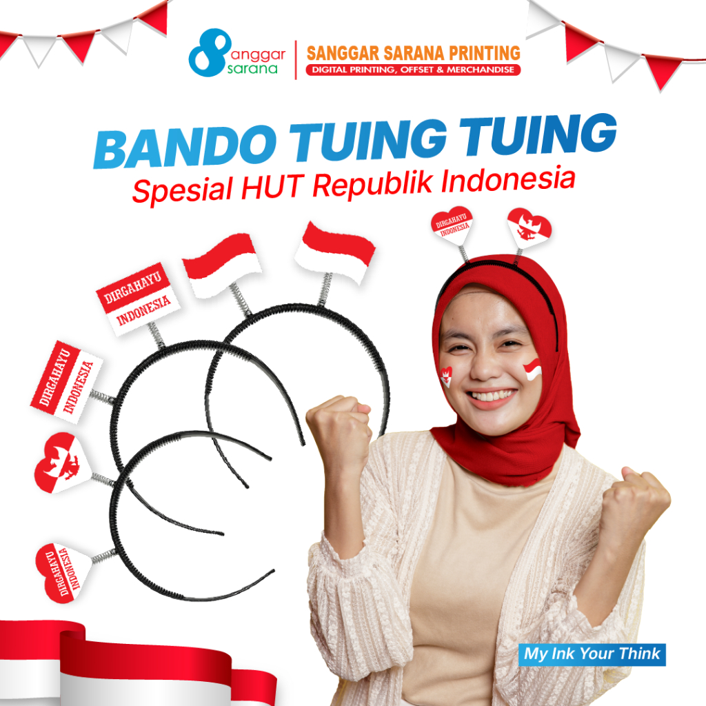 Jual Bando Tuing Tuing Free Template Spesial 17 Agustus | Shopee Indonesia