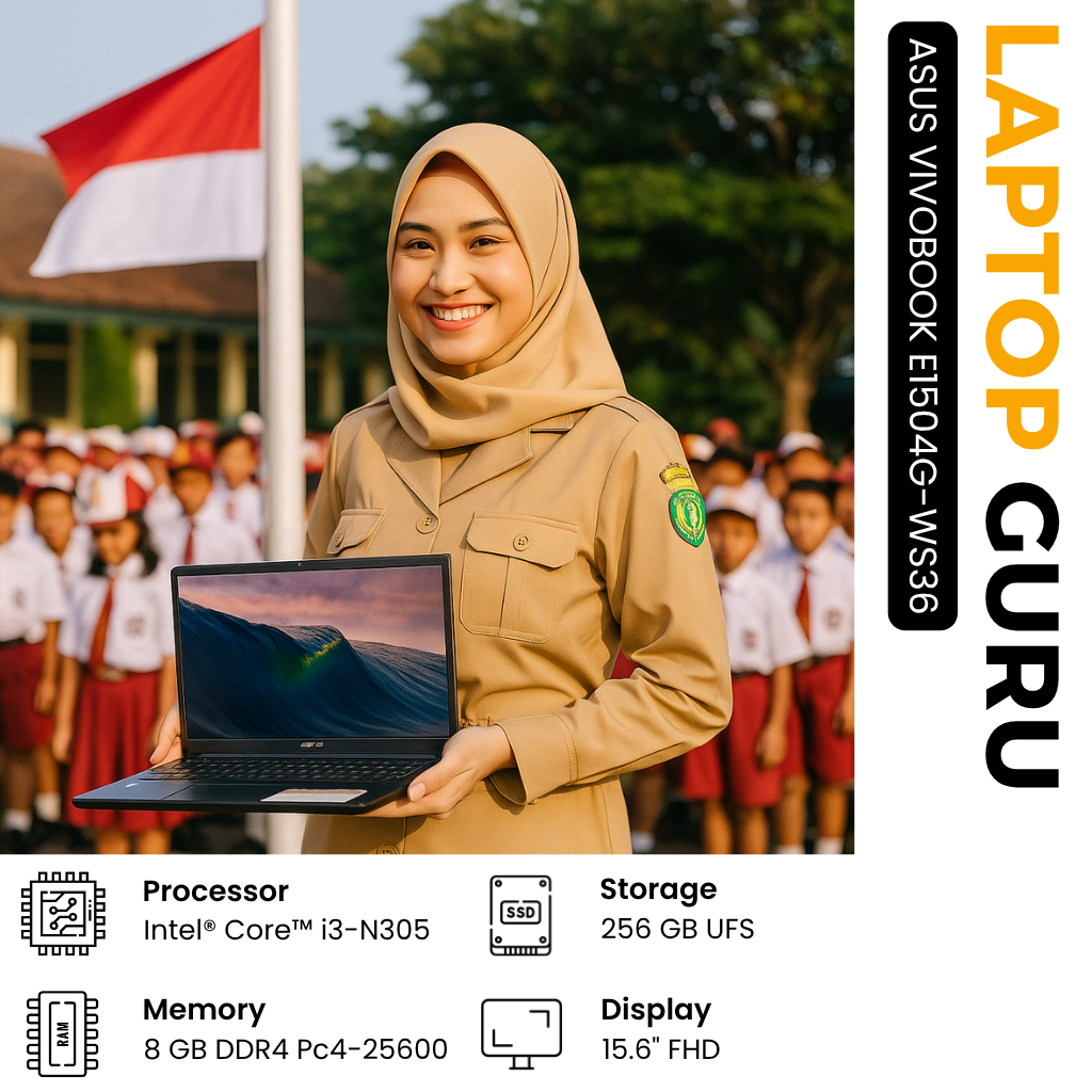 Jual Laptop Guru Asus Core I3-N305 - 8GB - 256GB UFS - 15.6" Full HD ...
