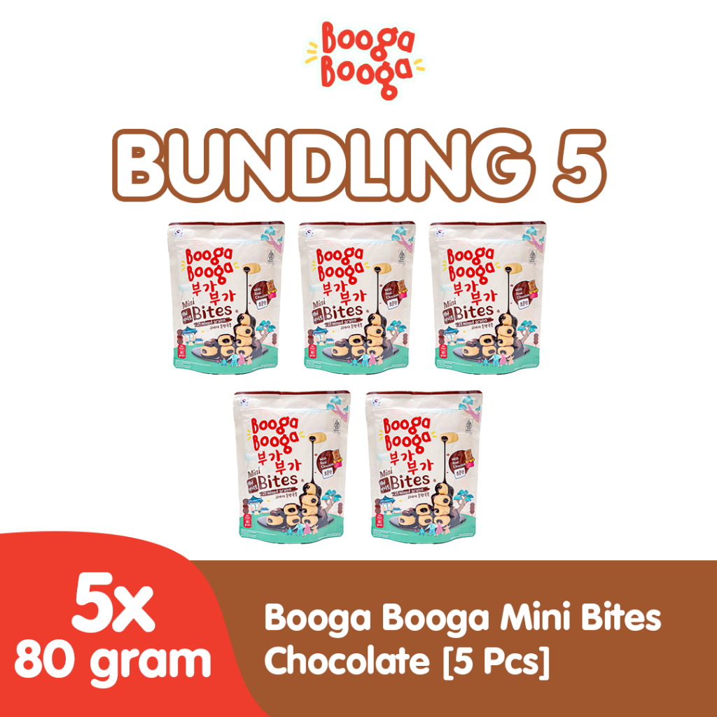 Jual Bundling Booga Booga Mini Bites Chocolate [5 pcs] | Shopee Indonesia