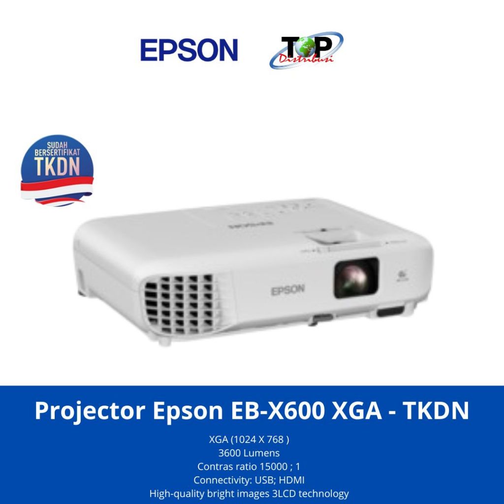 Jual Projector Epson EB-X600 XGA 3LCD TKDN | Shopee Indonesia