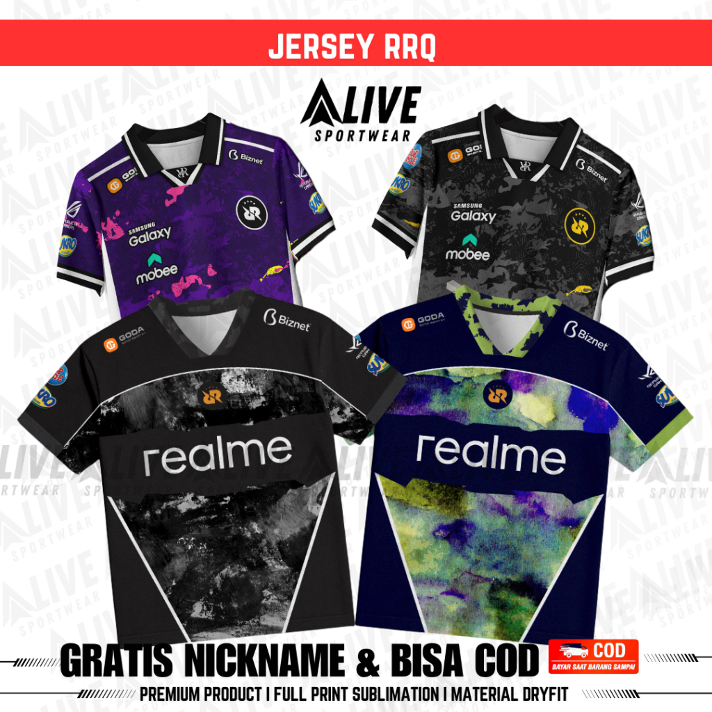 Jual Baju Jersey RRQ NEW 2025/2026 MPL ID SEASON 16 Meister Mied Gratis ...