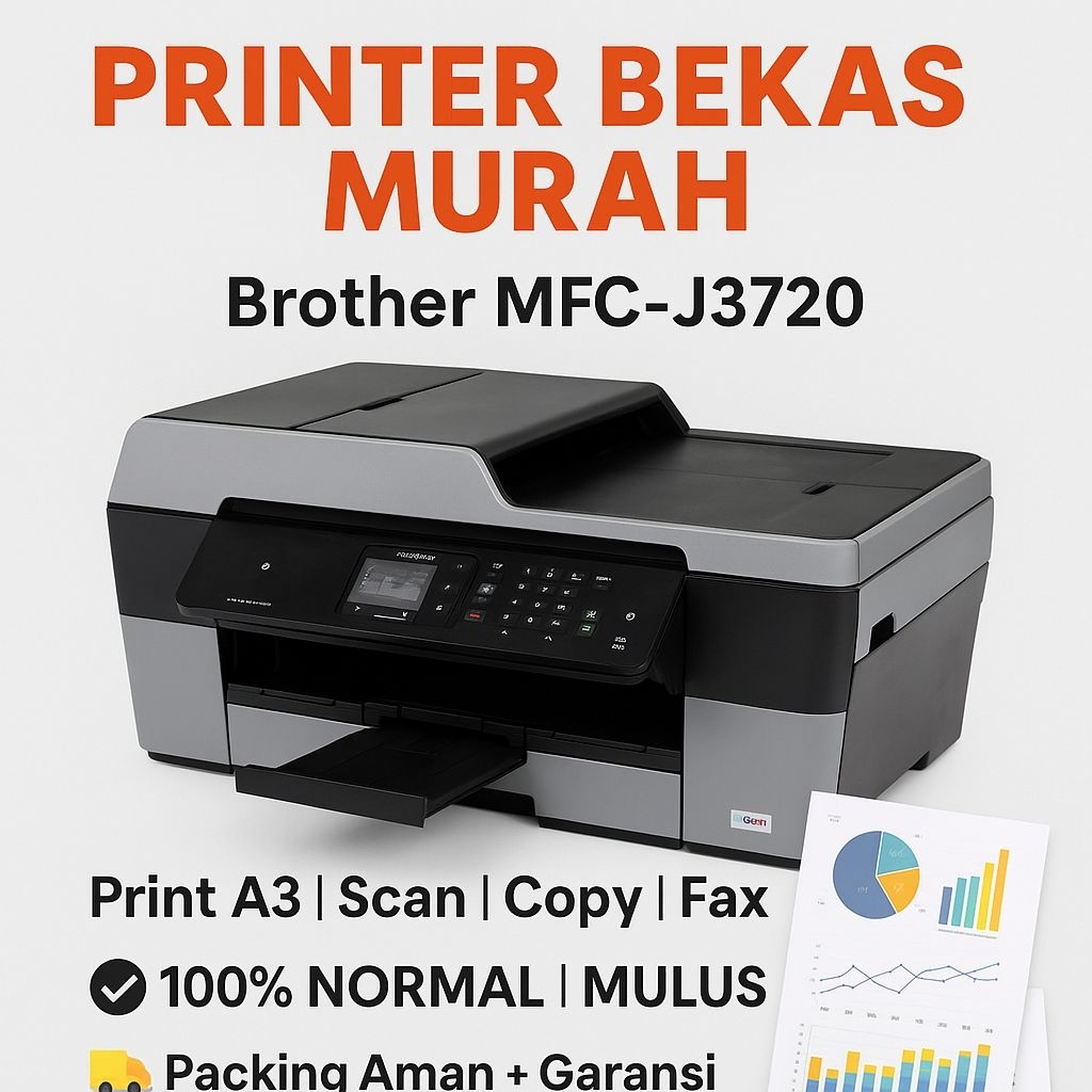Jual Promo! Printer Brother MFC-J3720 Bekas A3 Print Scan Copy Fax | Siap Pakai & Garansi ...
