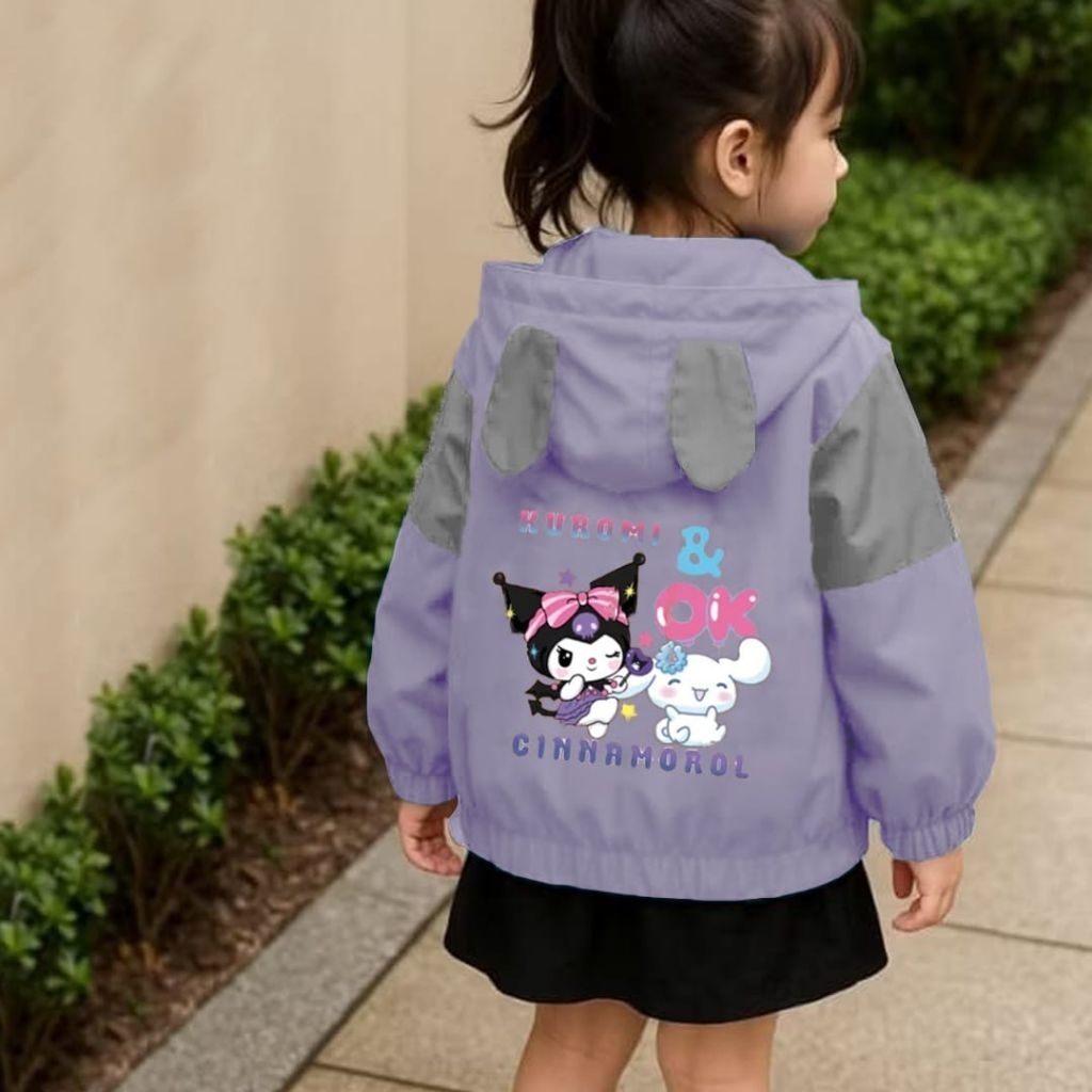 Jual JAKET ANAK LUCU DAN KEREN JAKET ANAK BERGAMBAR KUROMI OK | Shopee ...