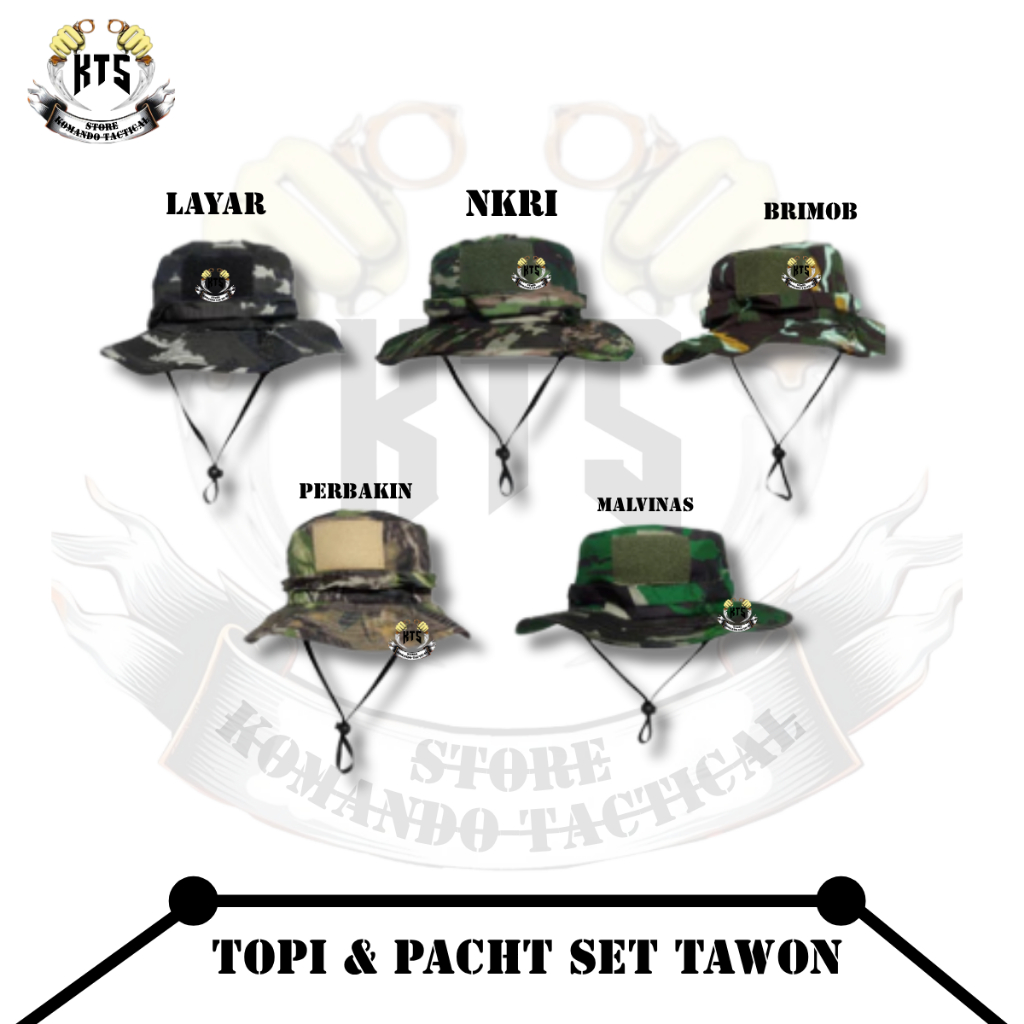 Jual Topi Rimba Army | Topi Jungle Hat Tactical | Topi Gunung Outdoor ...