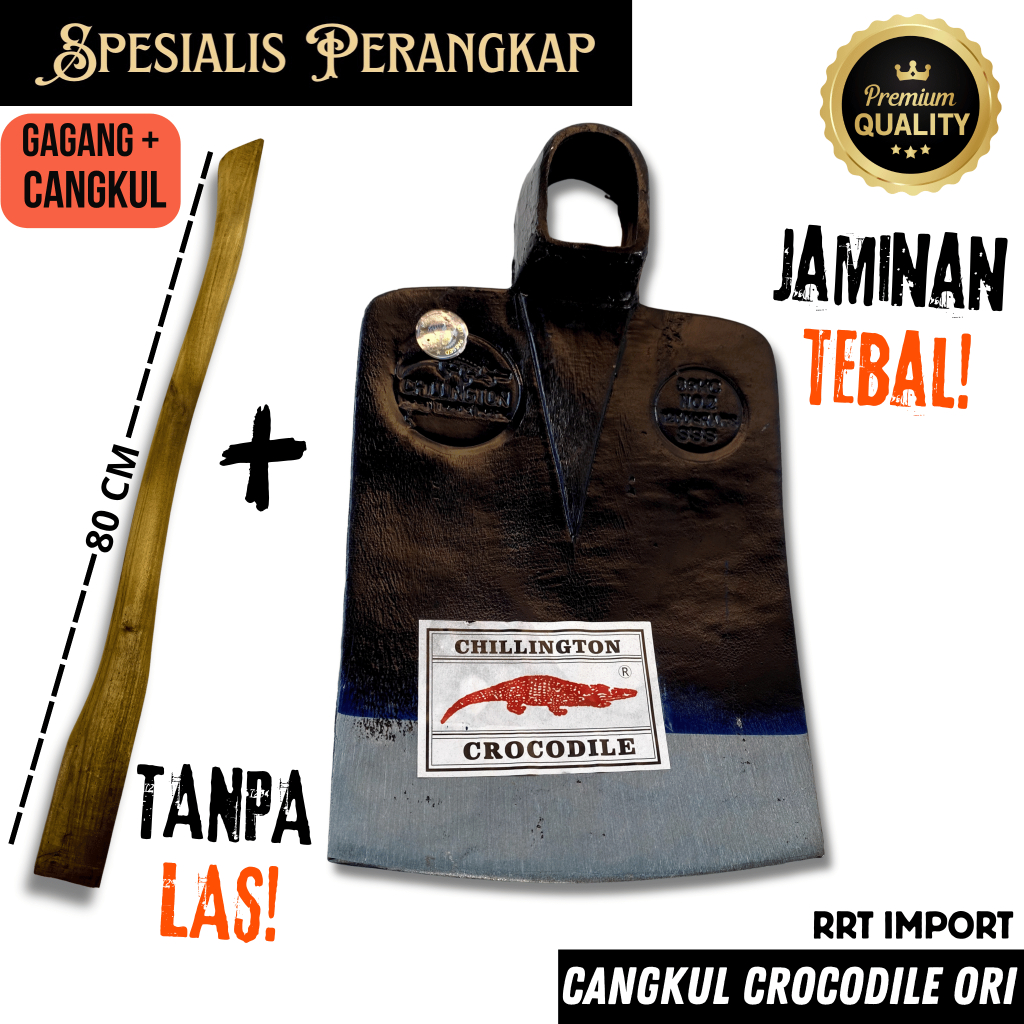 Jual Cangkul Cap Buaya Original Full Baja Tanpa Las – Cangkul Kuat dan ...