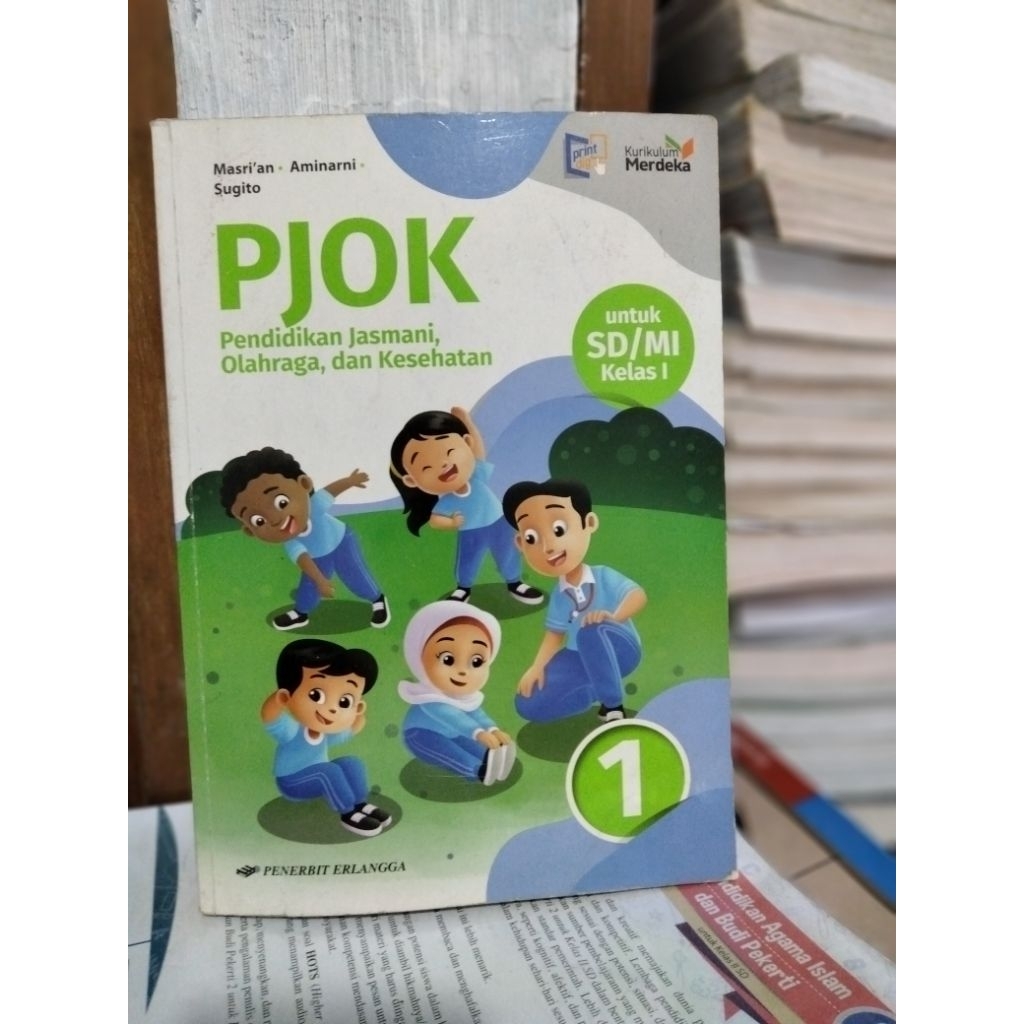 Jual buku pjok/penjaskes/penjas kelas 1/I sd/mi Erlangga kurmer ...