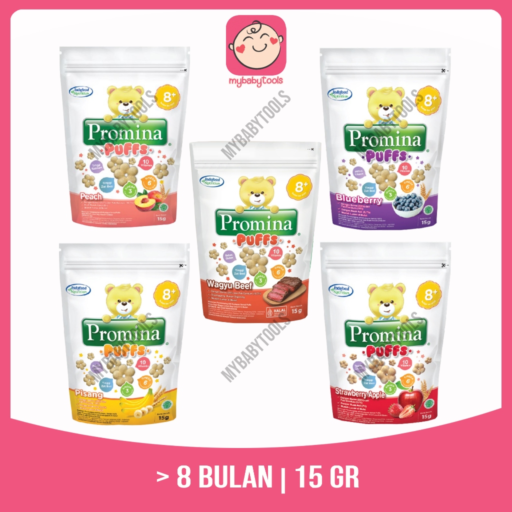 Jual PROMINA PUFF 15GR RASA PISANG BLUEBERRY STRAWBERRY PEACH | Shopee ...