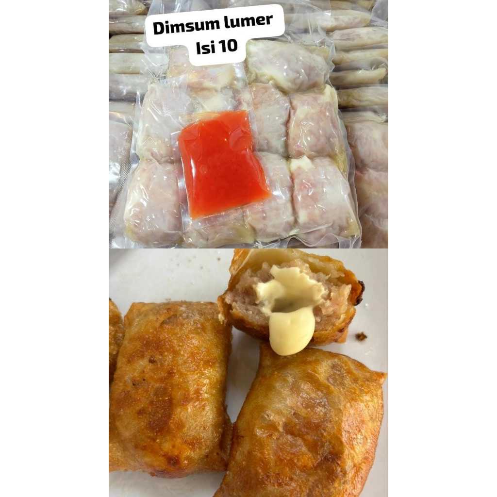 Jual Dimsum lumer / lumpia dimsum Ayam keju lumer isi 10pcs + saus ...